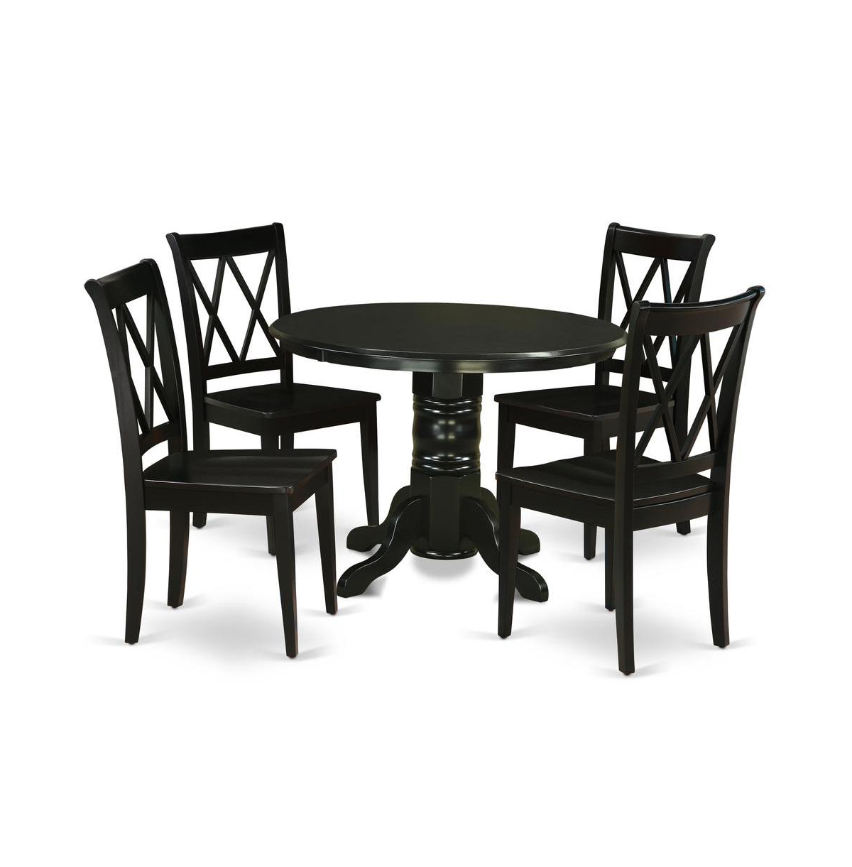 Click here for East West Furniture Dining Room Set Black - Black prices