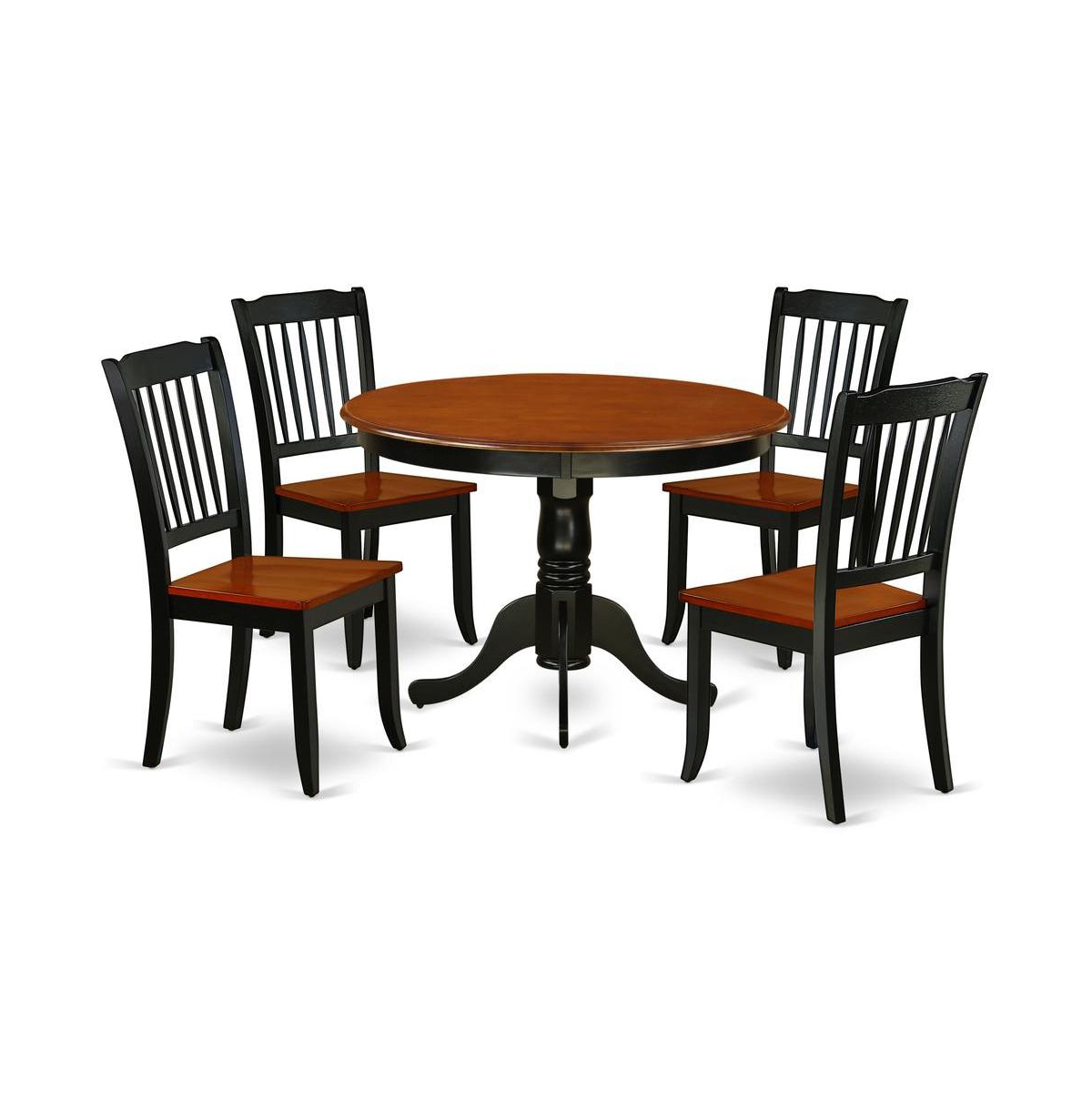 Click here for East West Furniture Dining Room Set Black & Cherry... prices