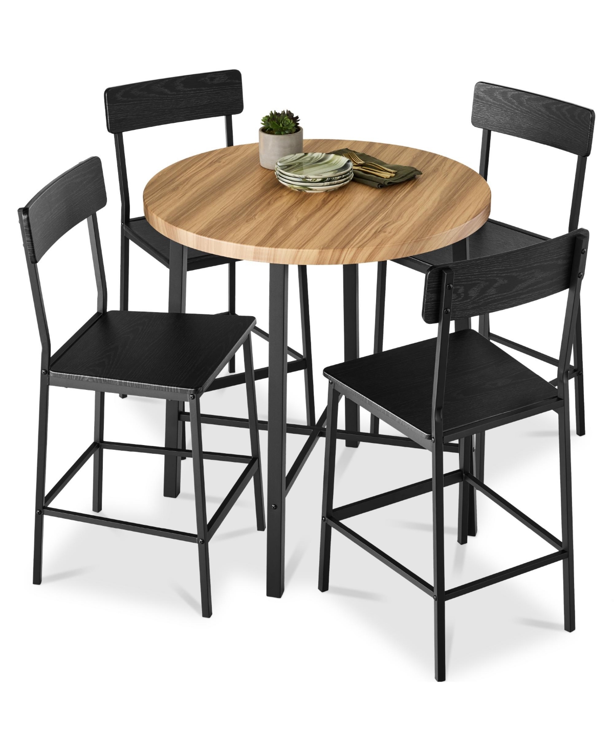 Click here for Best Choice Products 5-Piece Modern Round Counter... prices