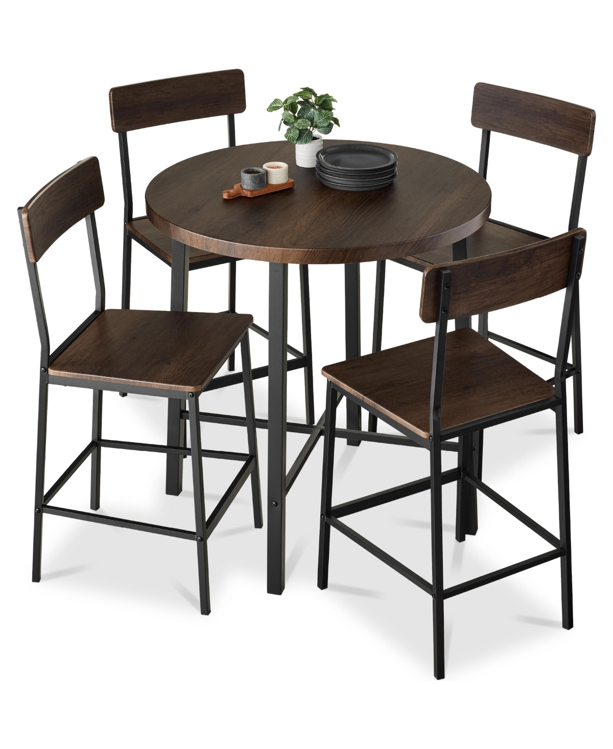 Click here for Best Choice Products 5-Piece Modern Round Counter... prices