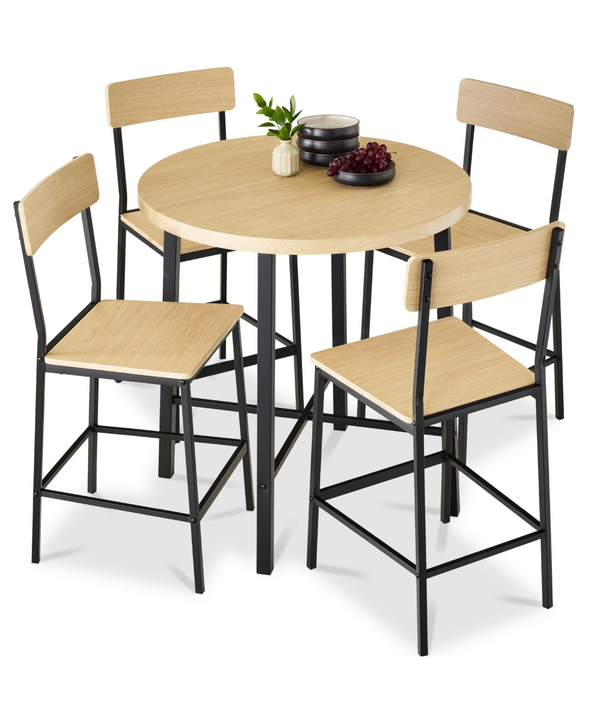 Click here for Best Choice Products 5-Piece Modern Round Counter... prices