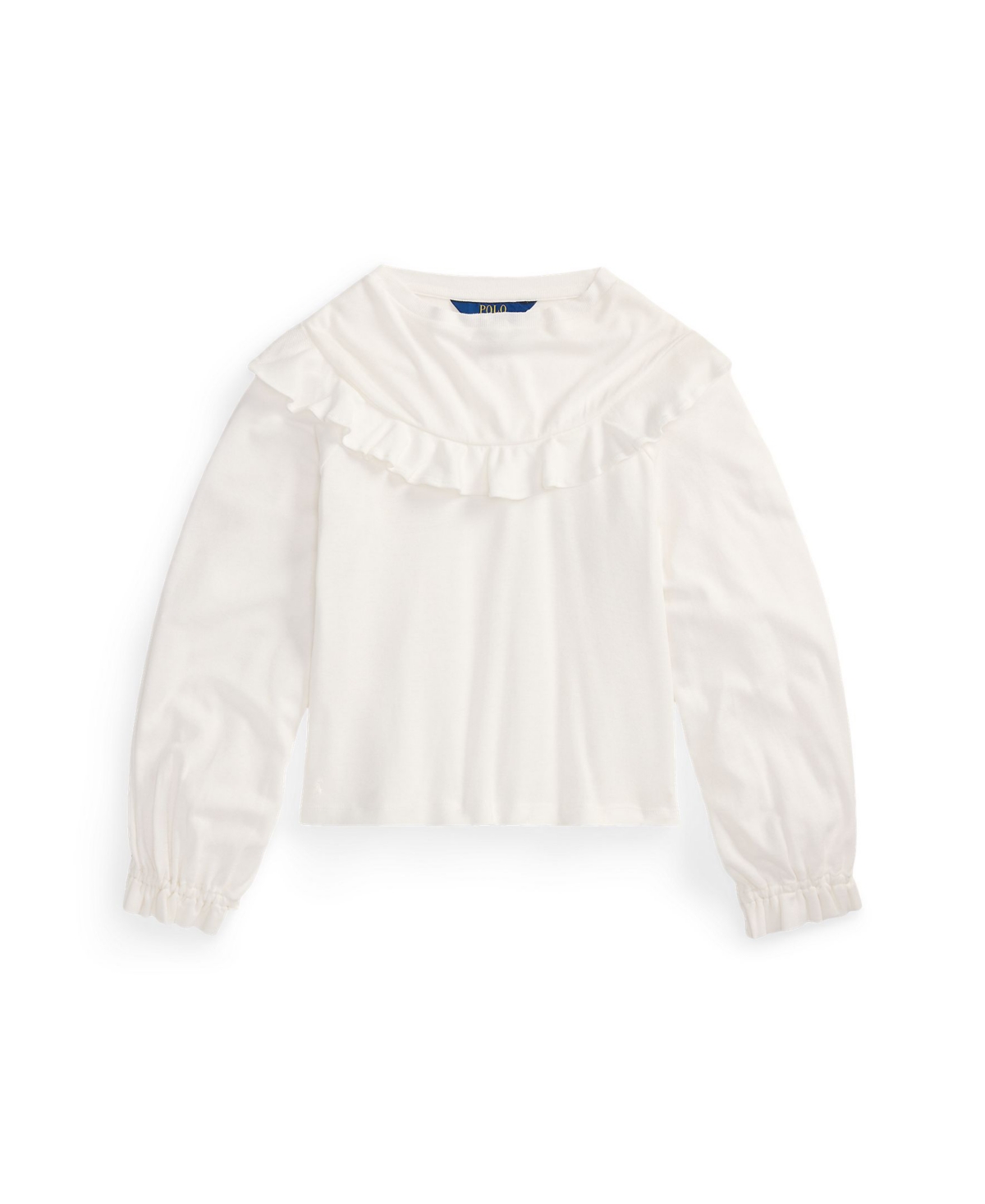 Click here for Polo Ralph Lauren Girls 7-16 Long Sleeve Top - Whi... prices