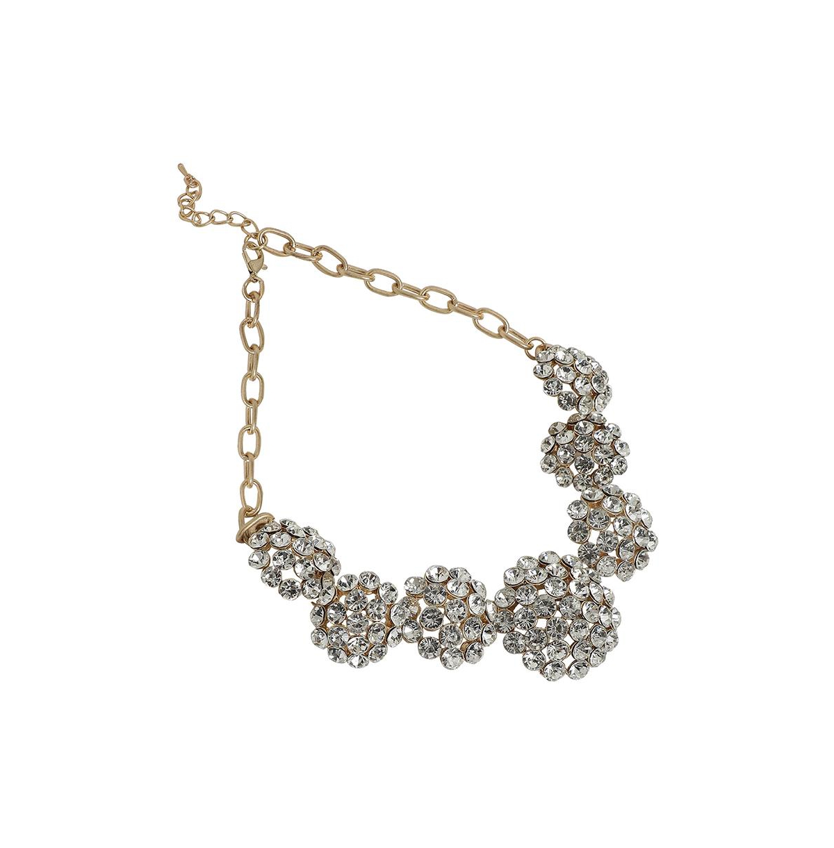 Click here for Sohi Stellar Sparkle Statement Necklace - Silver prices