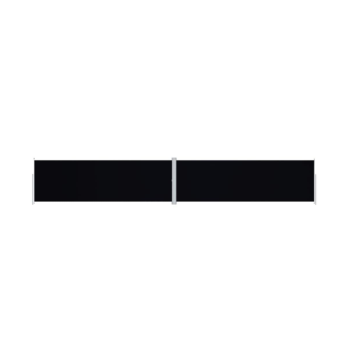Click here for vidaXL Side Awning Black Polyester with Pu coating... prices