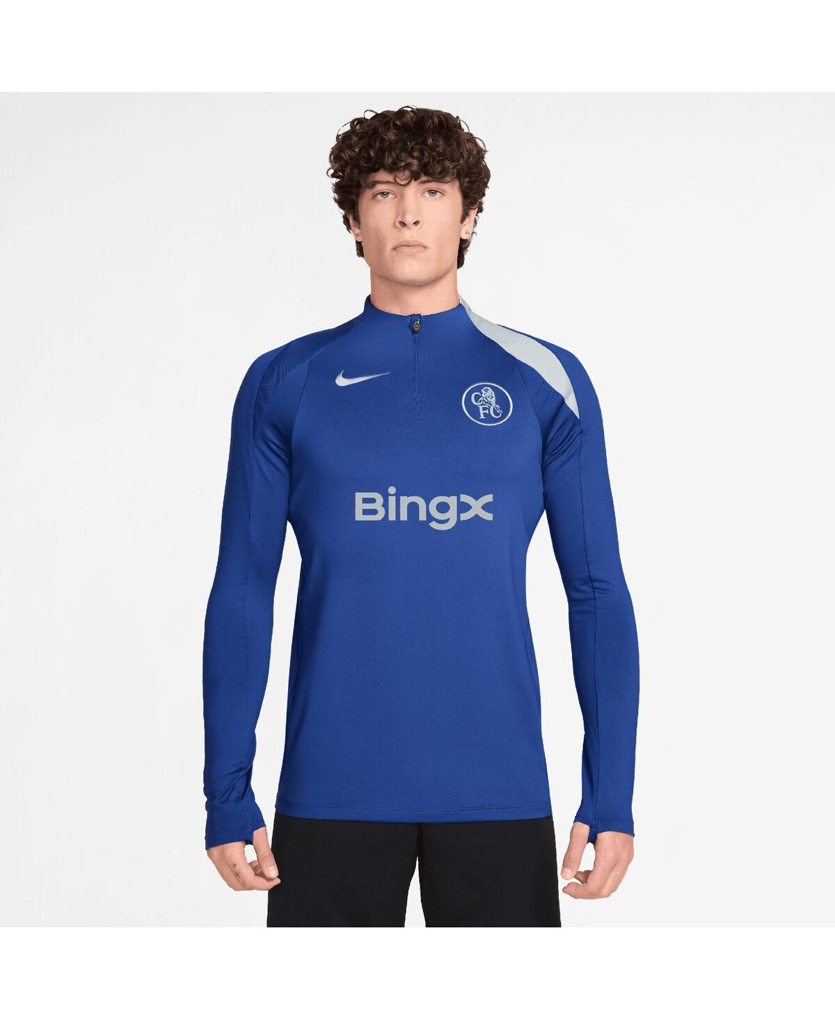 Click here for Nike Mens Blue Chelsea 2025/26 Strike Drill Quarte... prices
