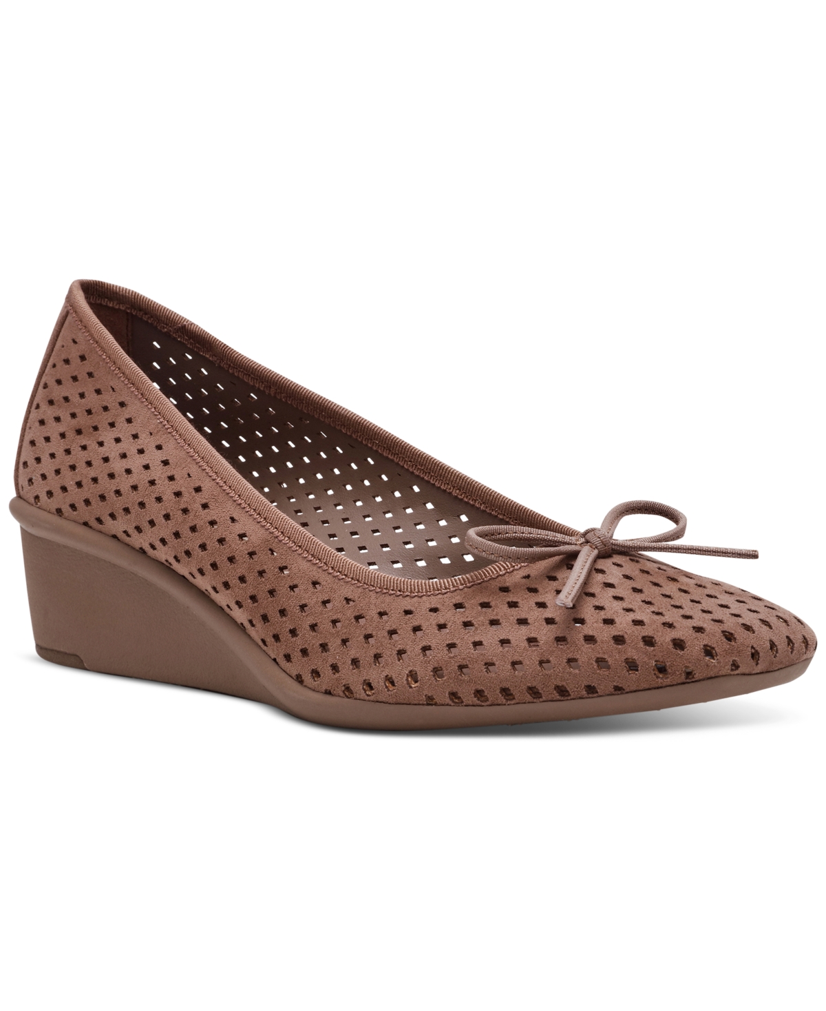 Click here for Anne Klein Womens Winslet Wedge Pumps - Truffle prices