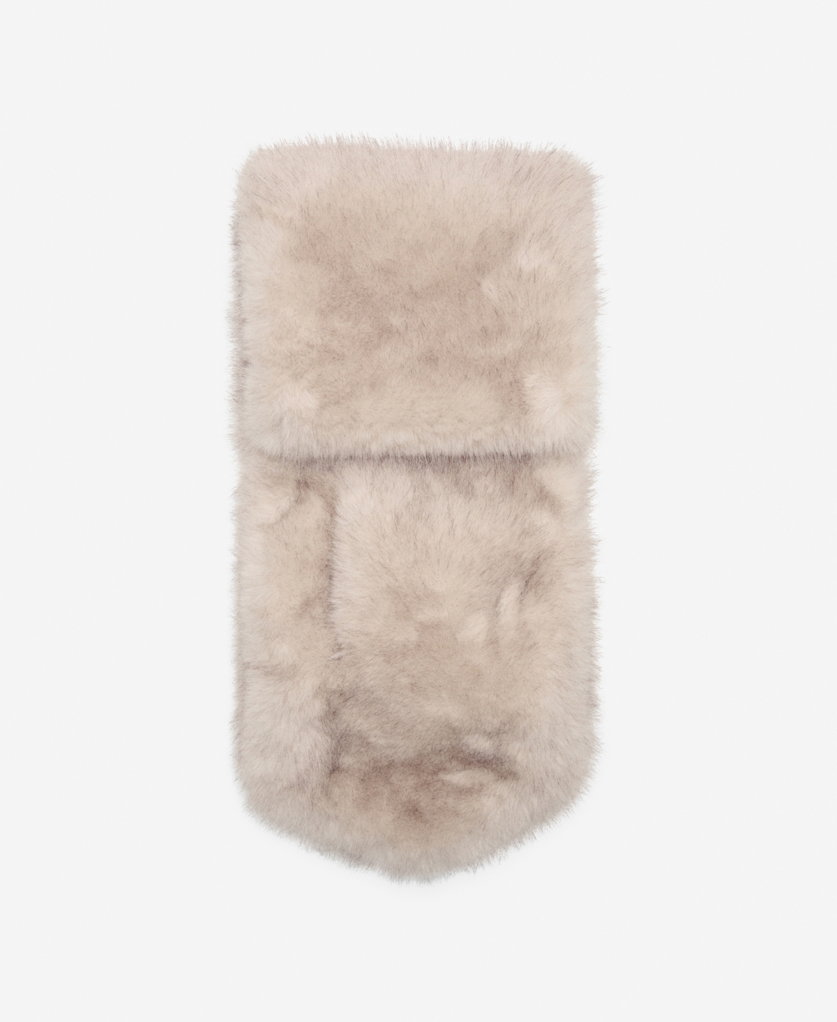 Click here for Mango Womens Fur-Effect Scarf - Beige prices