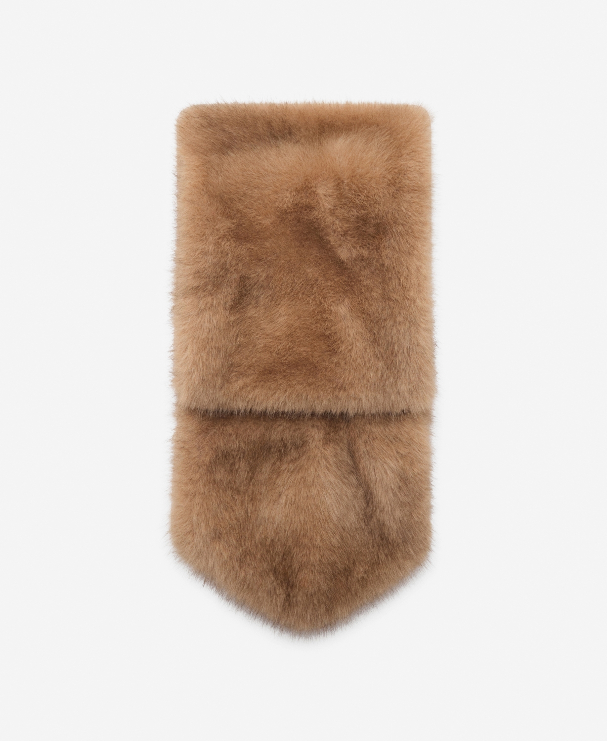 Click here for Mango Womens Fur-Effect Scarf - Brown prices