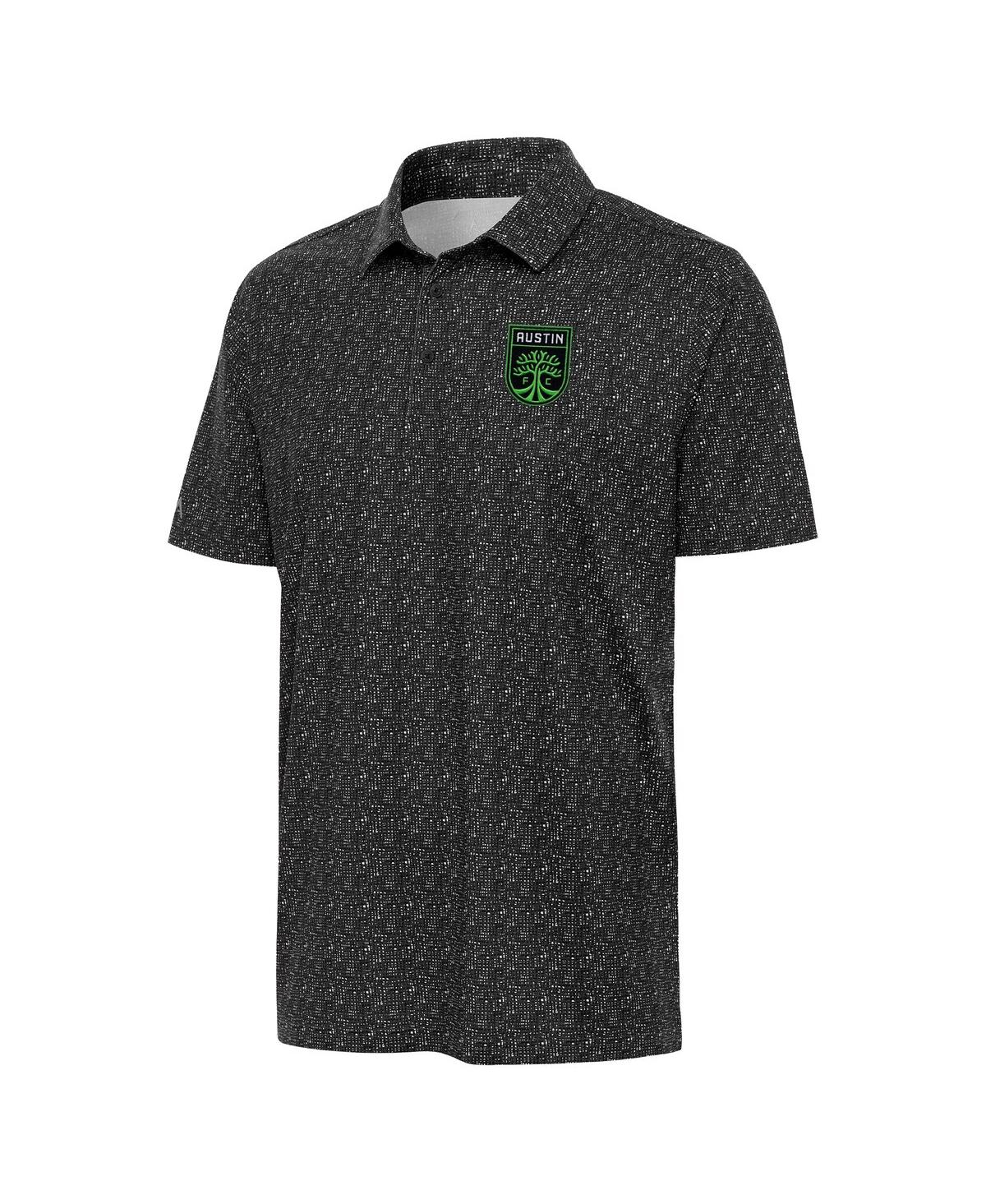 Click here for Antigua Mens Black Austin Fc Figment Polo Shirt -... prices