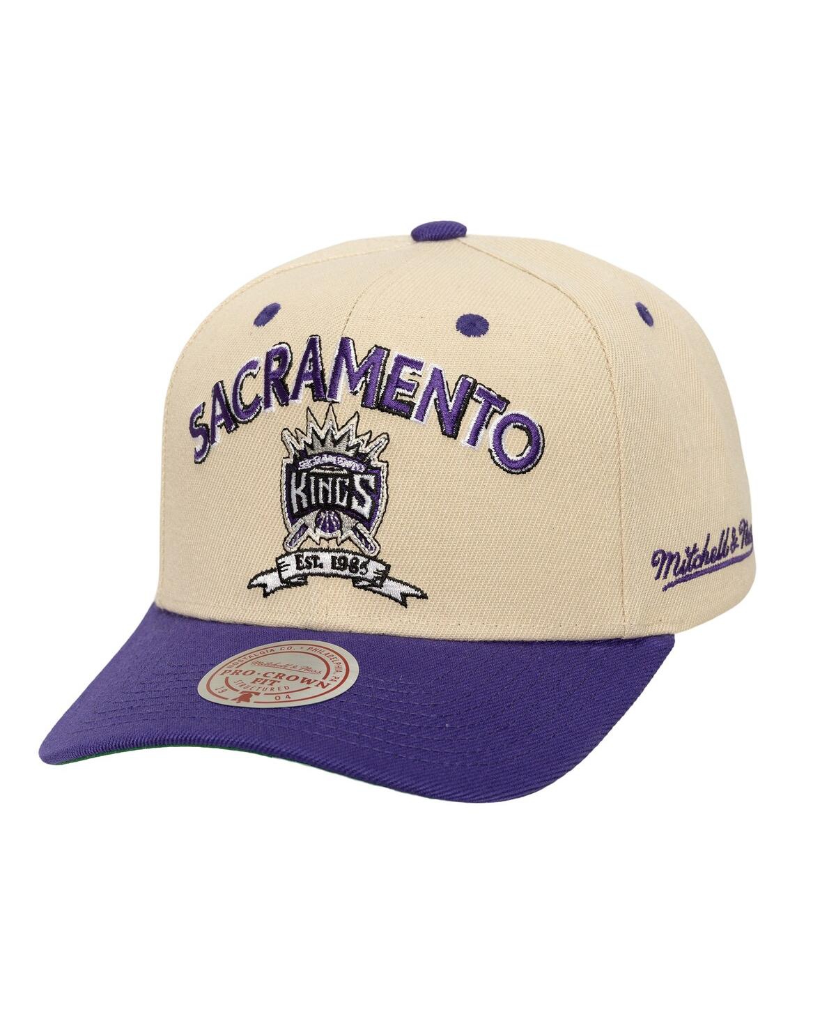 Click here for Mitchell & Ness MensÂ Cream/Purple Sacramento King... prices