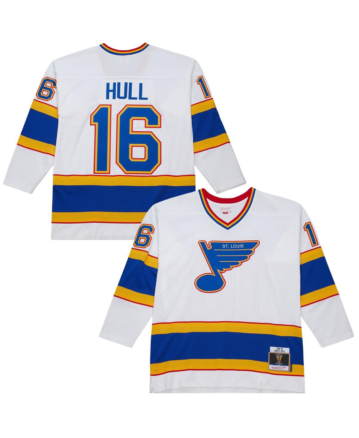 Click here for Mitchell & Ness MensÂ Brett Hull White St. Louis B... prices