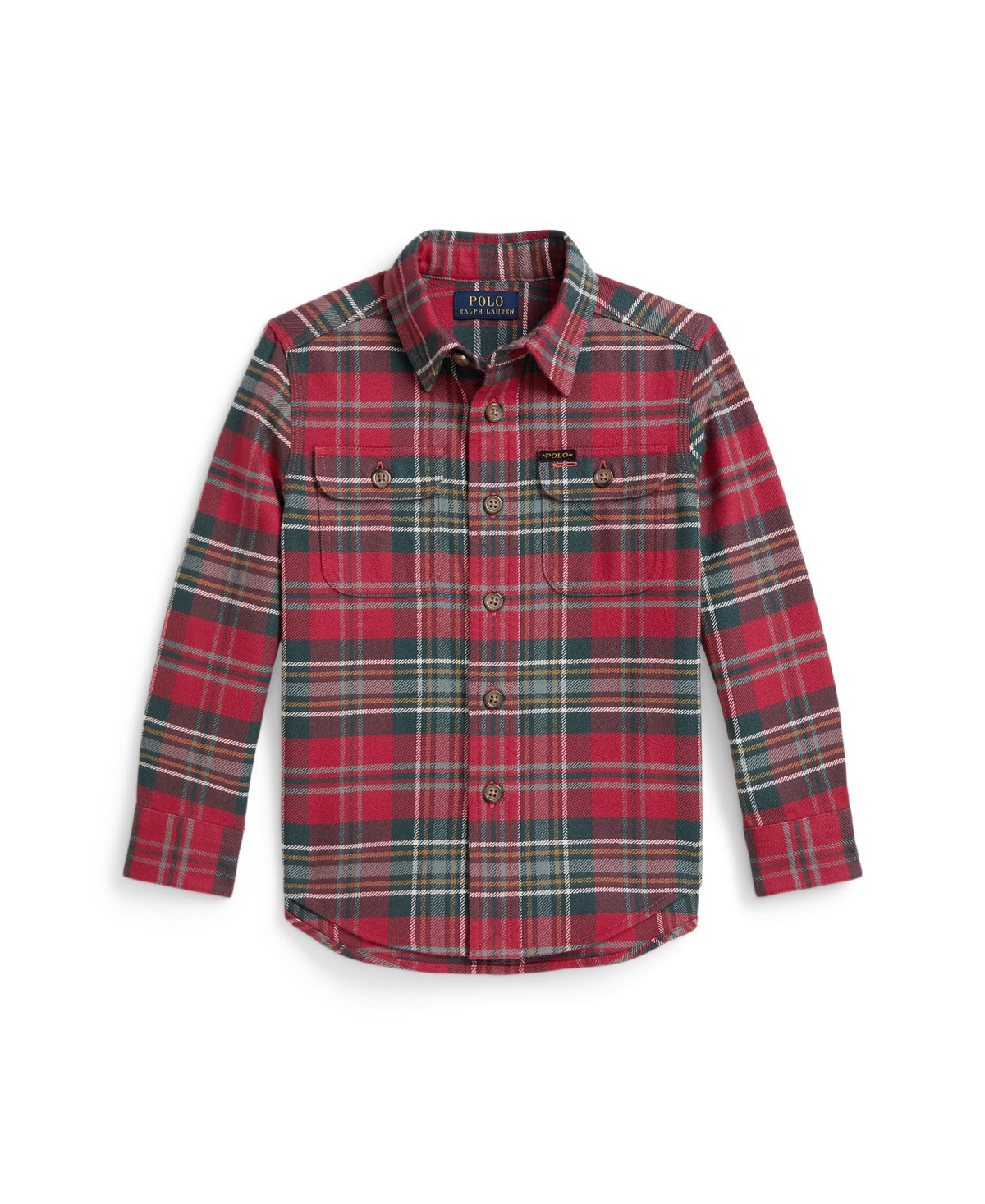 Polo Ralph Lauren Boys 2-7 Plaid Flannel Shirt - Red Plaid