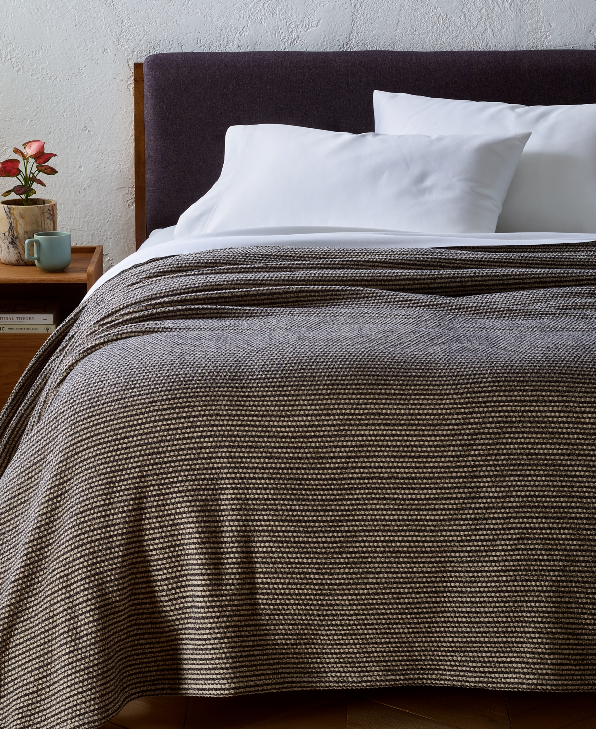 Click here for Oake Striped Woven Blanket  King  Exclusively for... prices