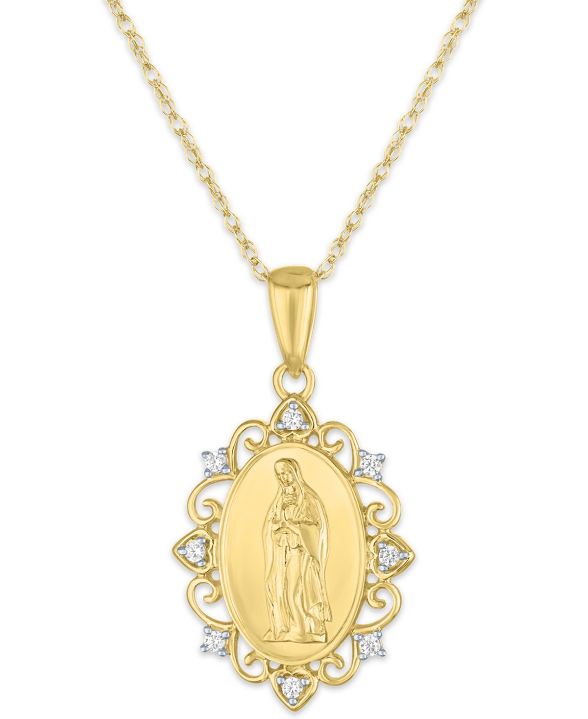 Click here for Macys Diamond Pendant Necklace (1/20 ct. t.w.) in... prices
