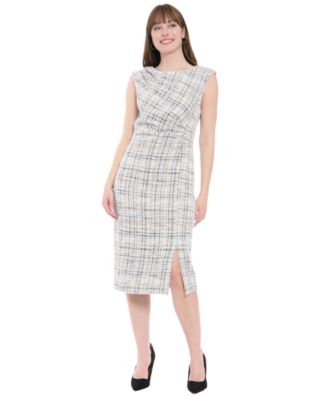 London Times Petite Sleeveless Midi Dress - Macy's