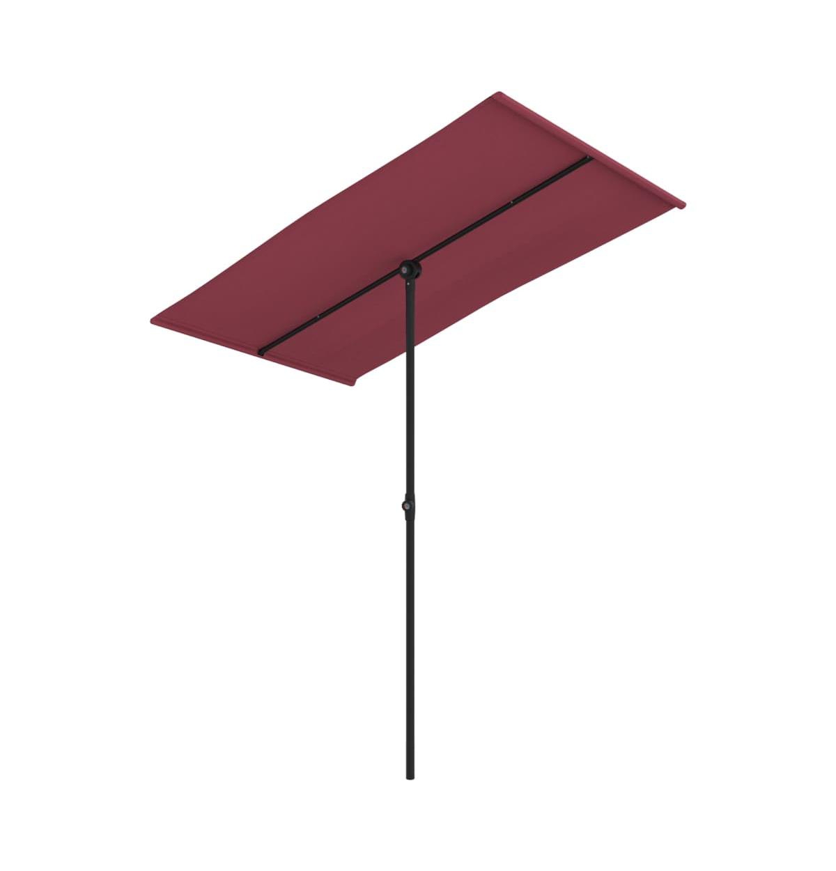 Click here for vidaXL Garden Parasol Bordeaux Red Polyester  Alum... prices