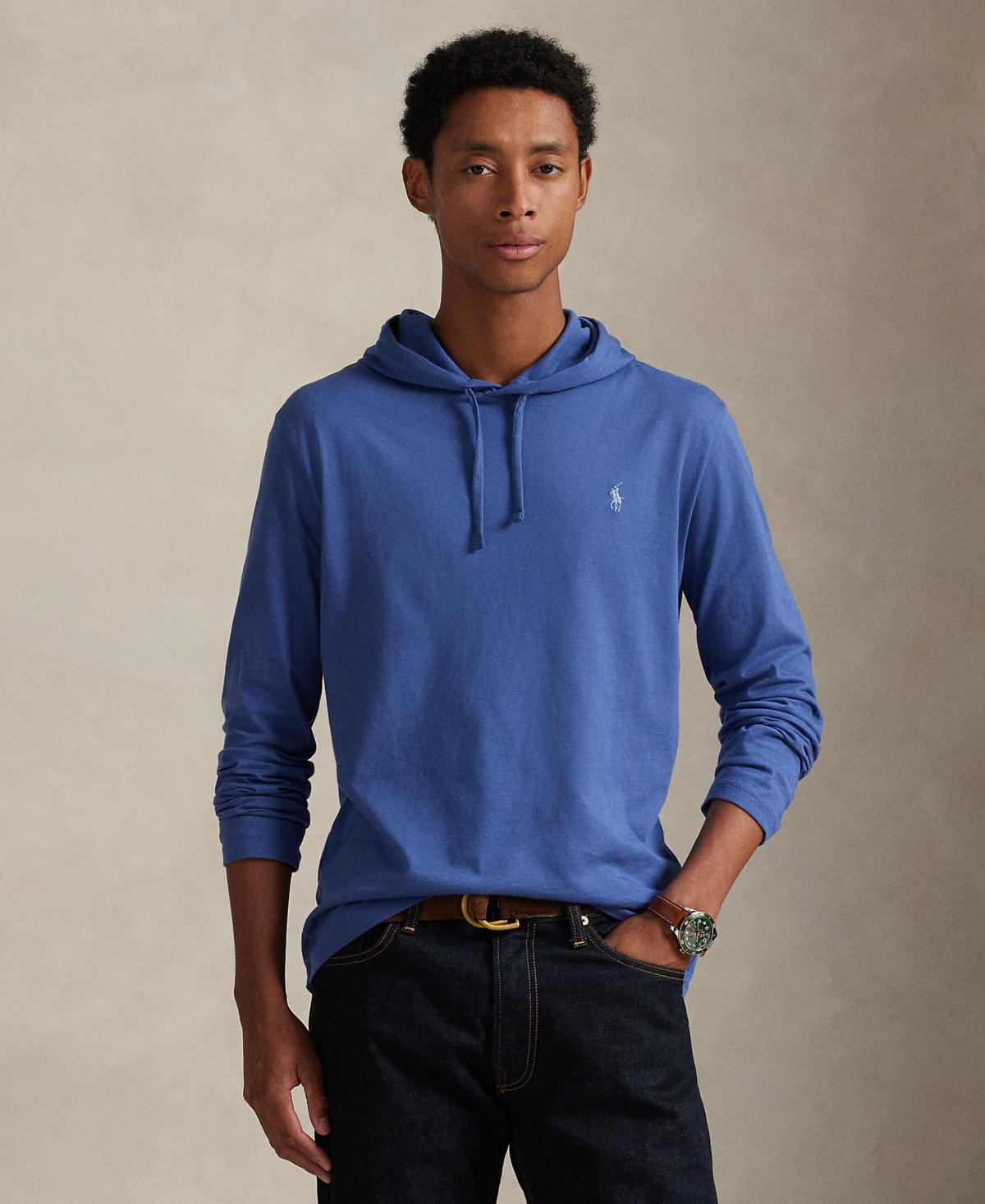 Click here for Polo Ralph Lauren Mens Jersey Hooded T-Shirt - Old... prices