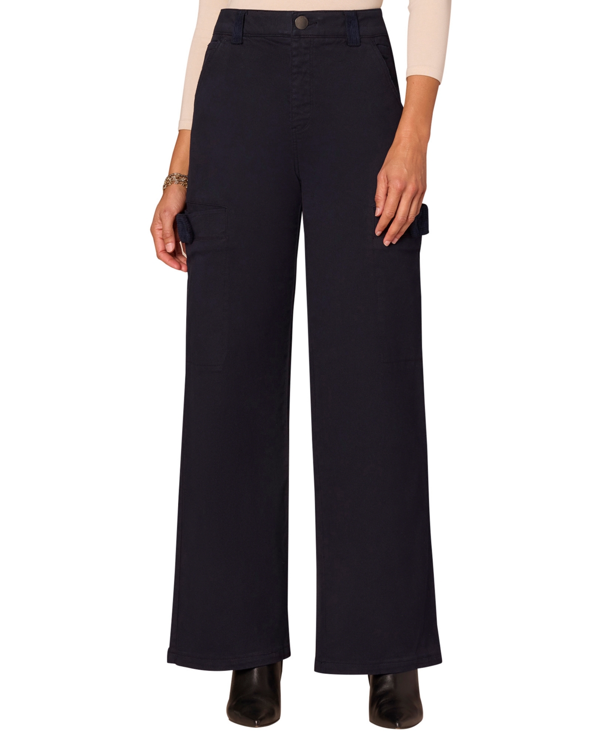 Click here for Democracy Petite Ab Solution Wide Leg Sky Rise Jea... prices