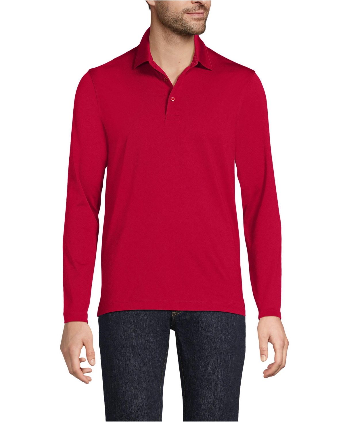 Click here for Lands End School Uniform Mens Rapid Dry Long Sleev... prices