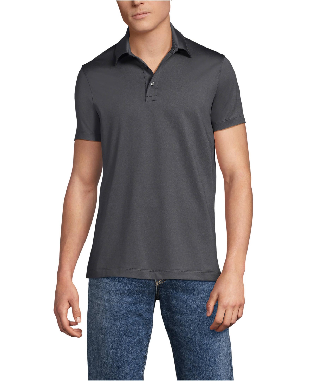 Click here for Lands End Mens School Uniform Rapid Dry Short Slee... prices