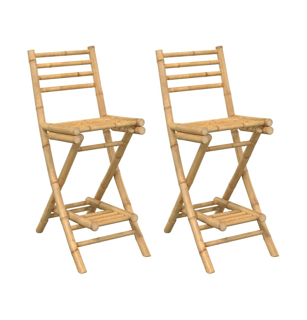 Click here for vidaXL Outdoor Bar Stool Natural Bamboo Standard O... prices