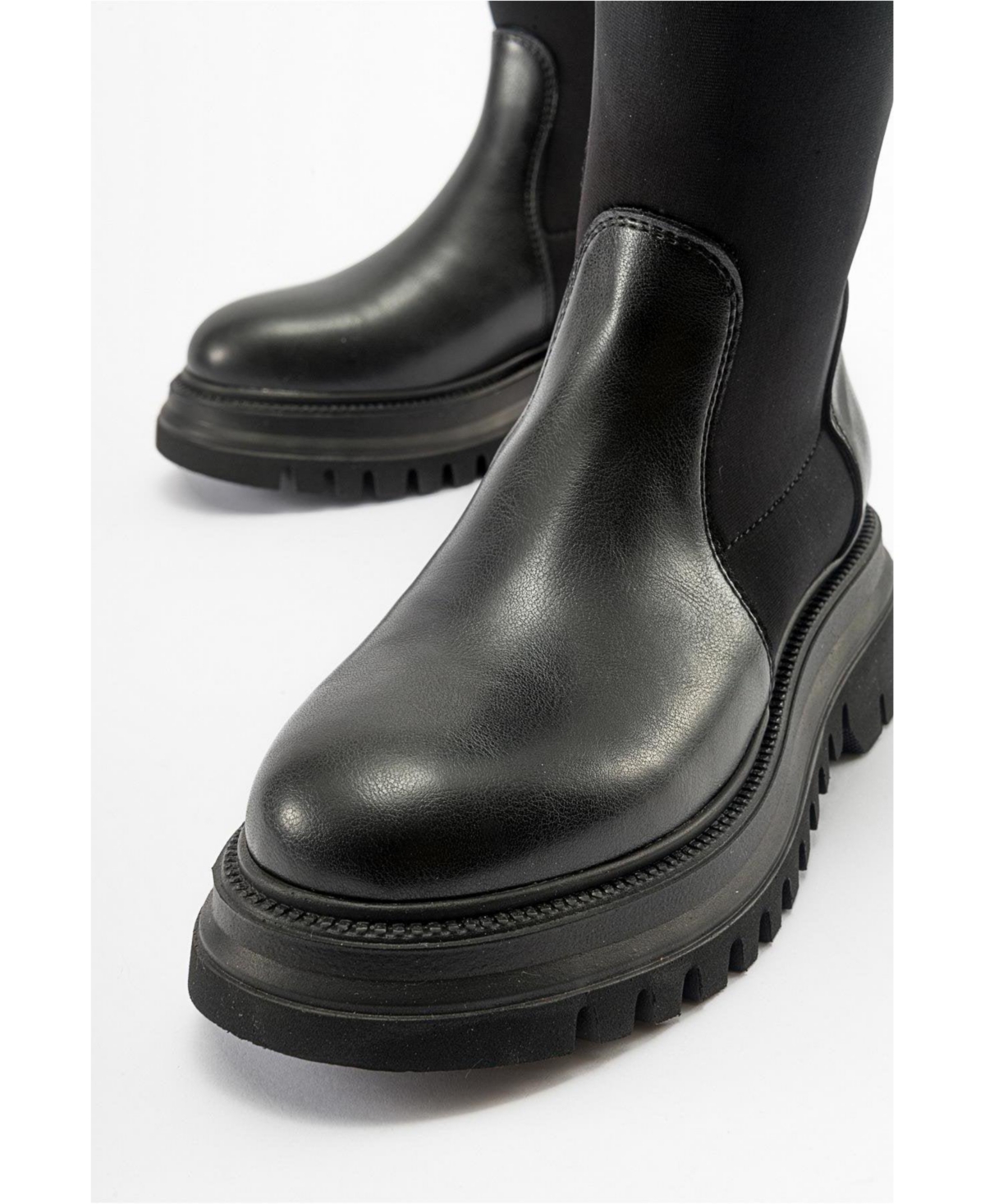 Click here for Prologue Shoes Alias Zip Boot - Black faux leather prices