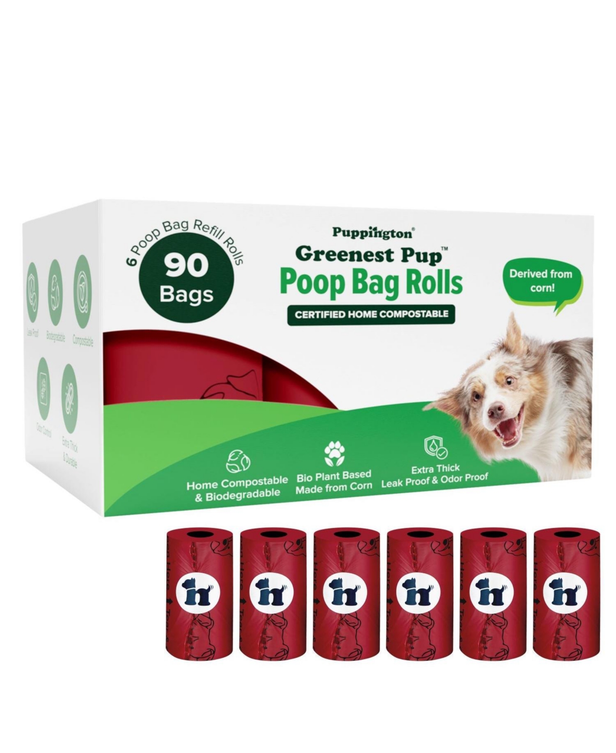 Click here for Compo Dog Poop Bags  90 Bags  Ruby Red - Ruby red prices