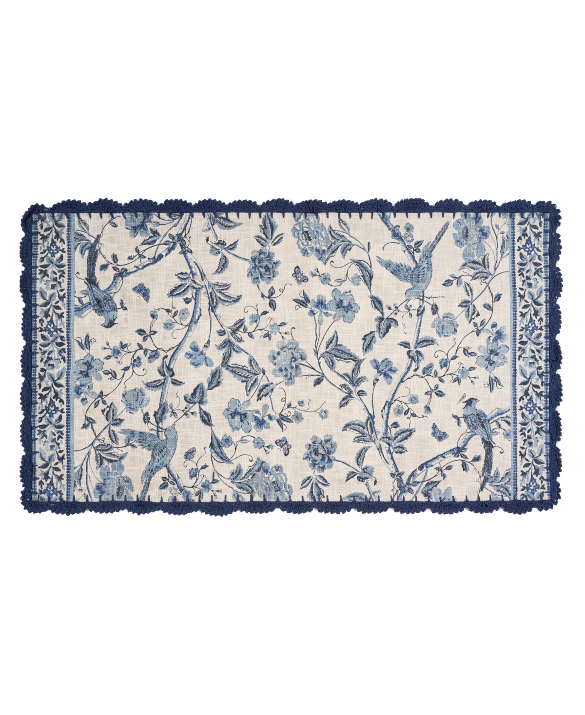 Click here for Laura Ashley Crochet Border Cotton Runner Rug  26... prices