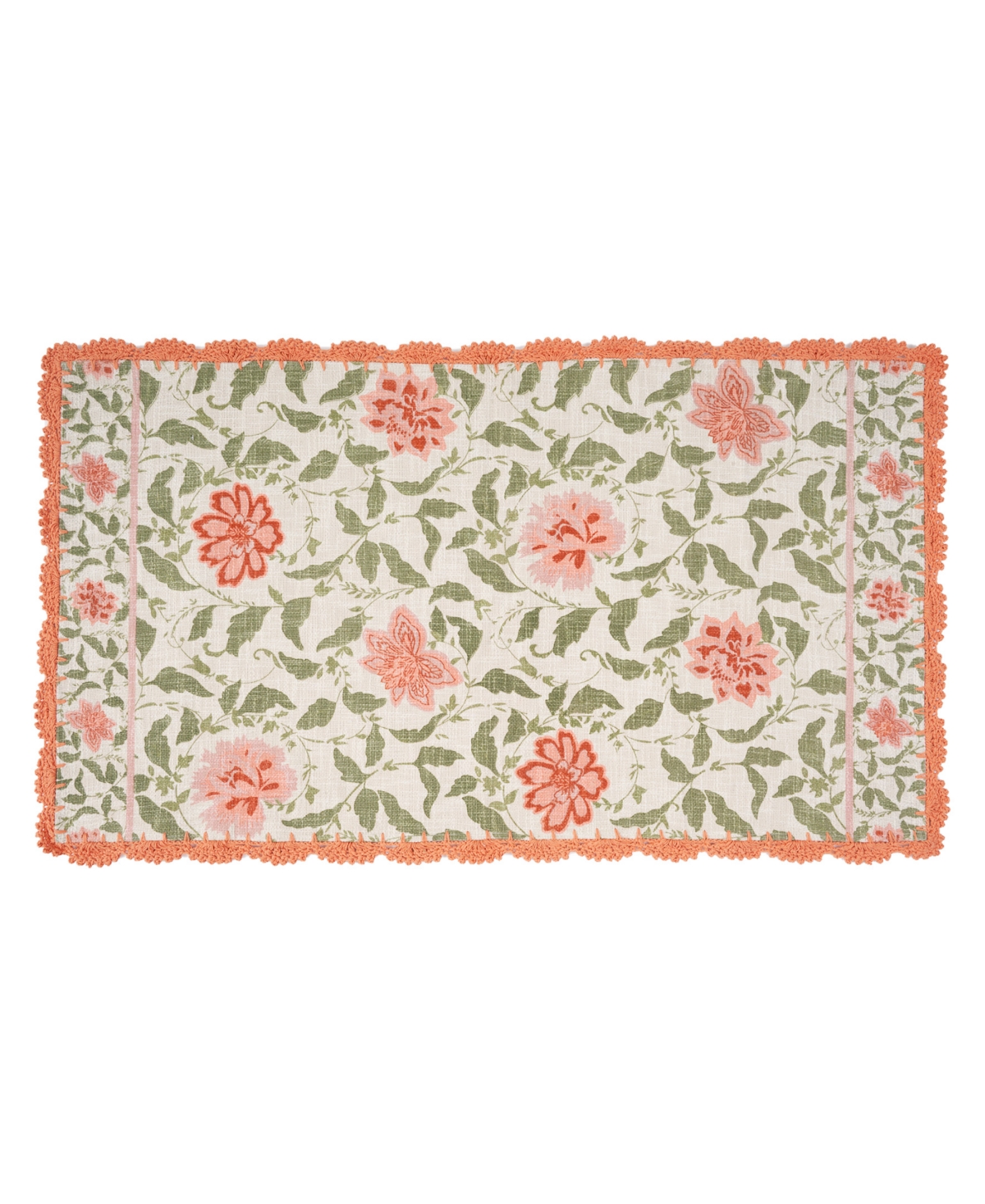 Click here for Laura Ashley Crochet Border Cotton Runner Rug  26... prices