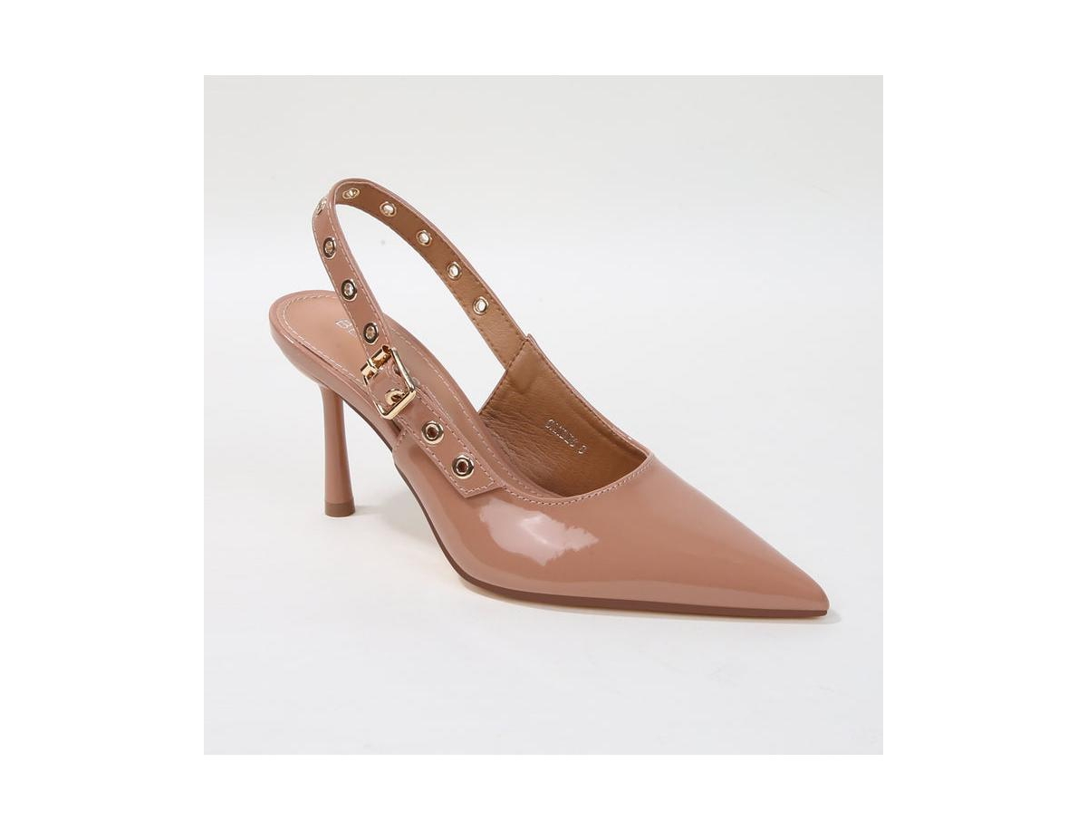 Click here for Berness Candes Grommet Strap Slingback - Mocha prices