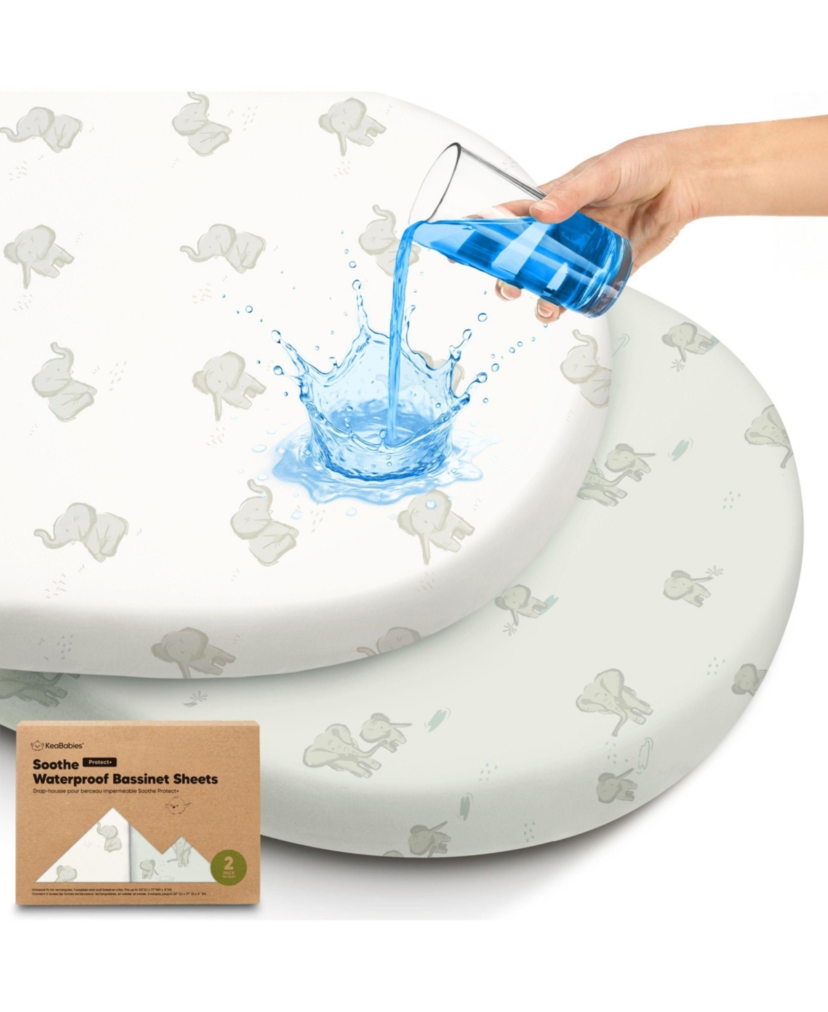 Click here for KeaBabies 2pk Soothe Waterproof Bassinet Sheets fo... prices