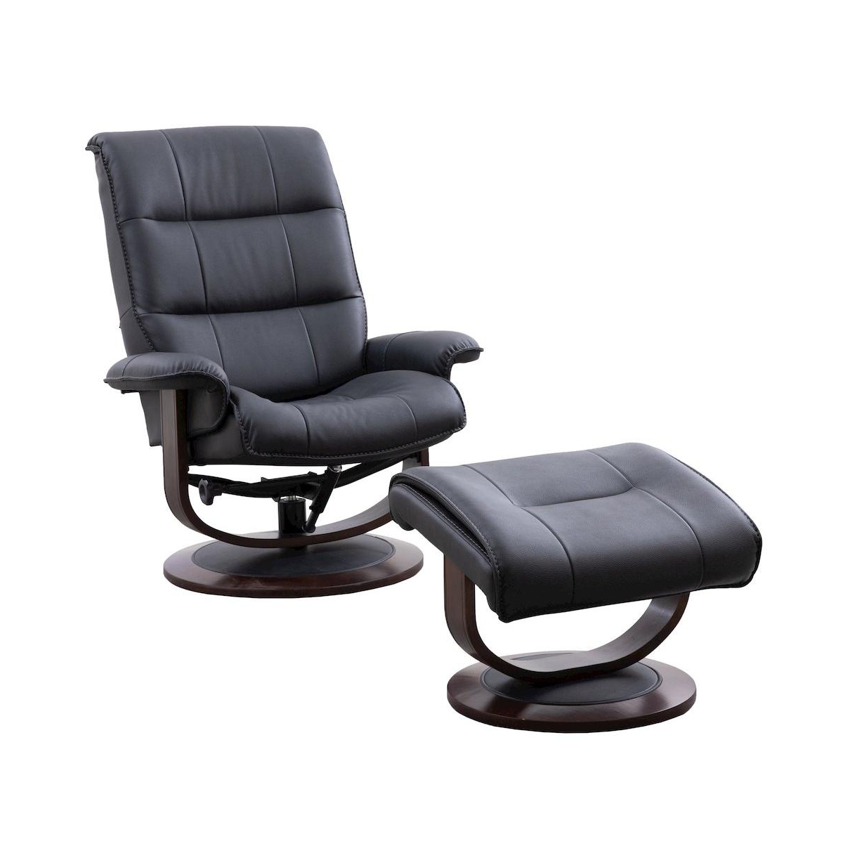 Click here for Parker Living Knight - Black Manual Reclining Swiv... prices