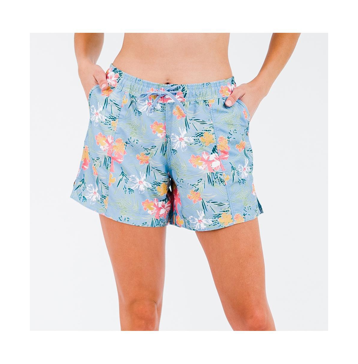 Click here for Calypsa Plus Size Mid-Thigh Board Shors - Hawaiian... prices