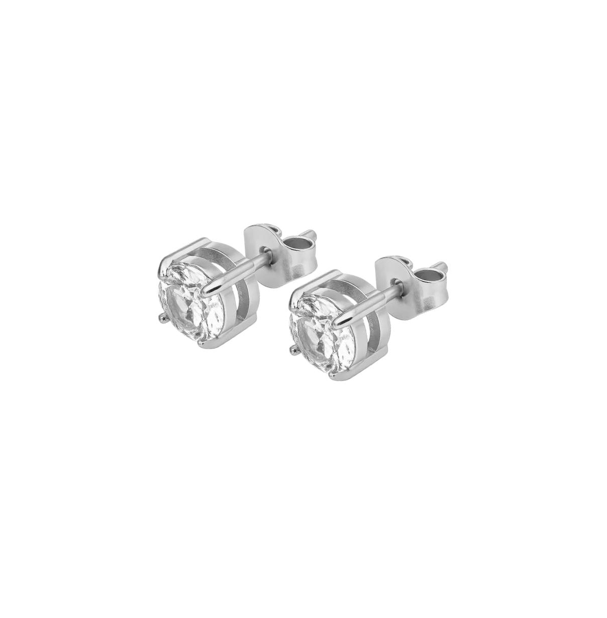 Click here for Emma Timeless Sparkle Crystal Stud Earrings - Silv... prices