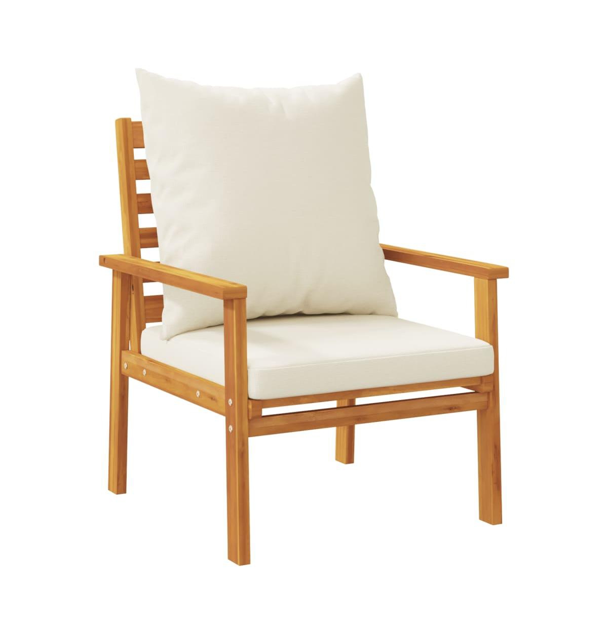 Click here for Sofa Chair Cream White Solid Acacia wood  100 poly... prices