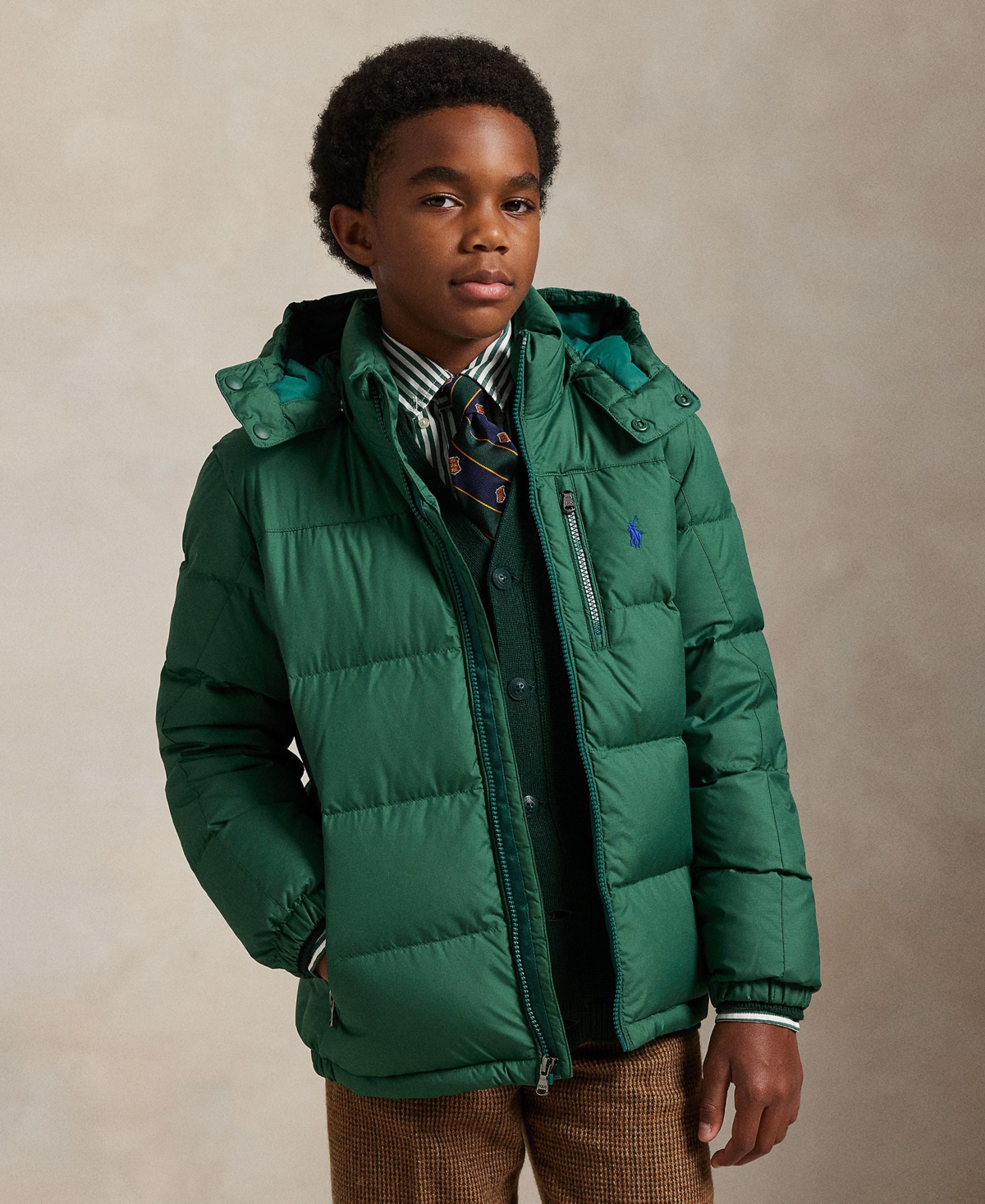 Click here for Polo Ralph Lauren Big Boys Ripstop Down Hooded Jac... prices