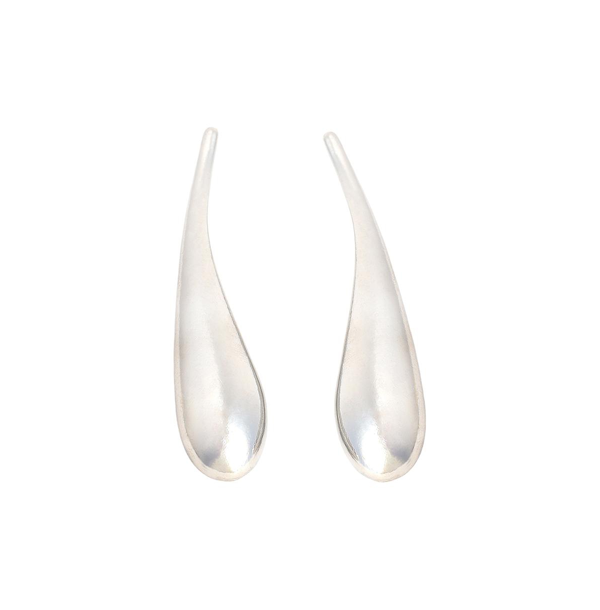 Click here for Sohi Womens The Elongated Drip Drop Earrings - Sil... prices