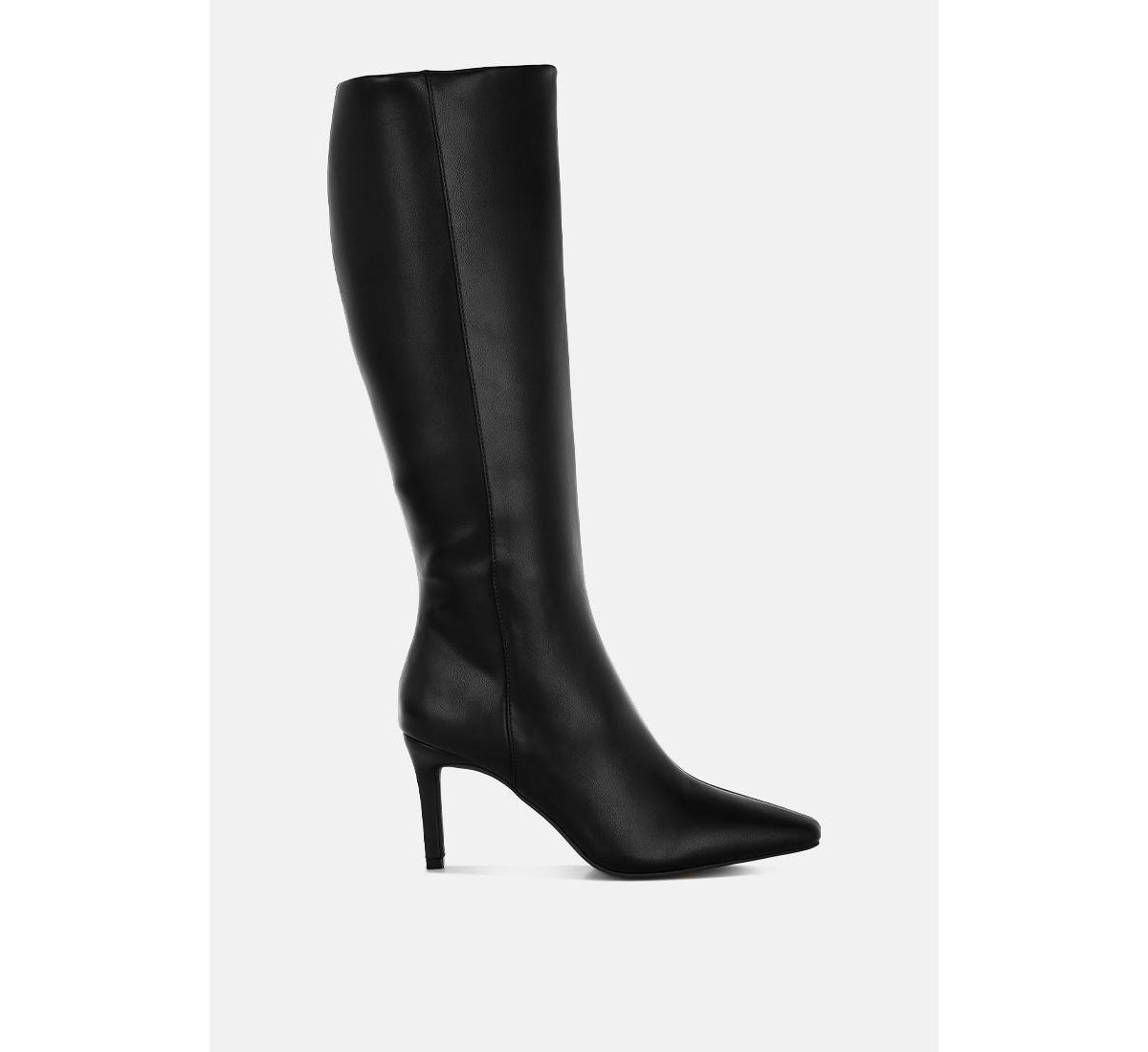 Click here for London Rag Skara Faux Leather Calf Boots Women - B... prices