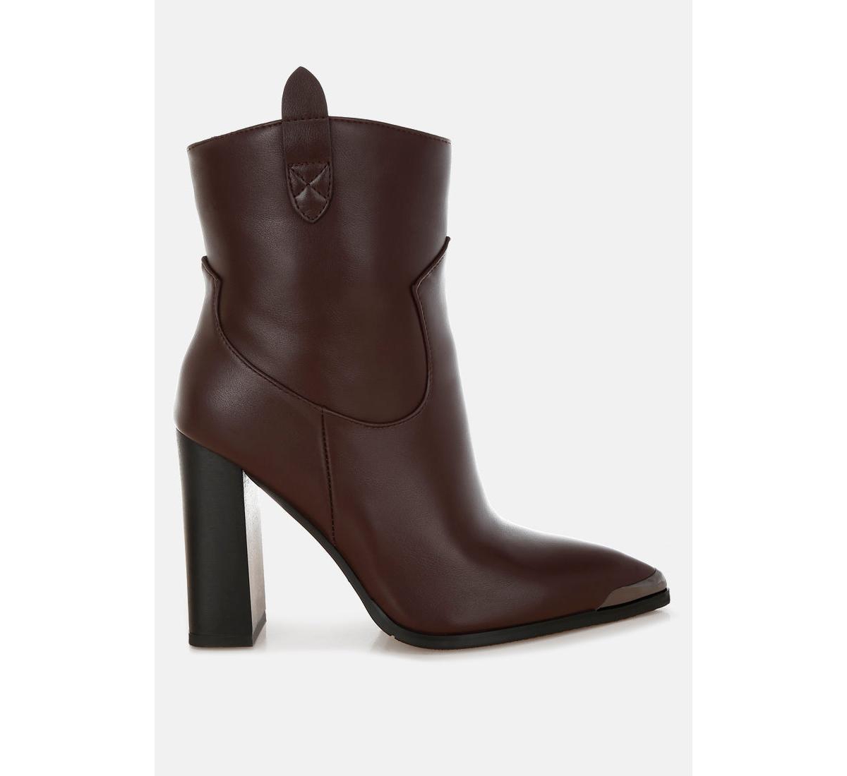 Click here for London Rag Hatter Pointed Toe Faux Leather Boots W... prices