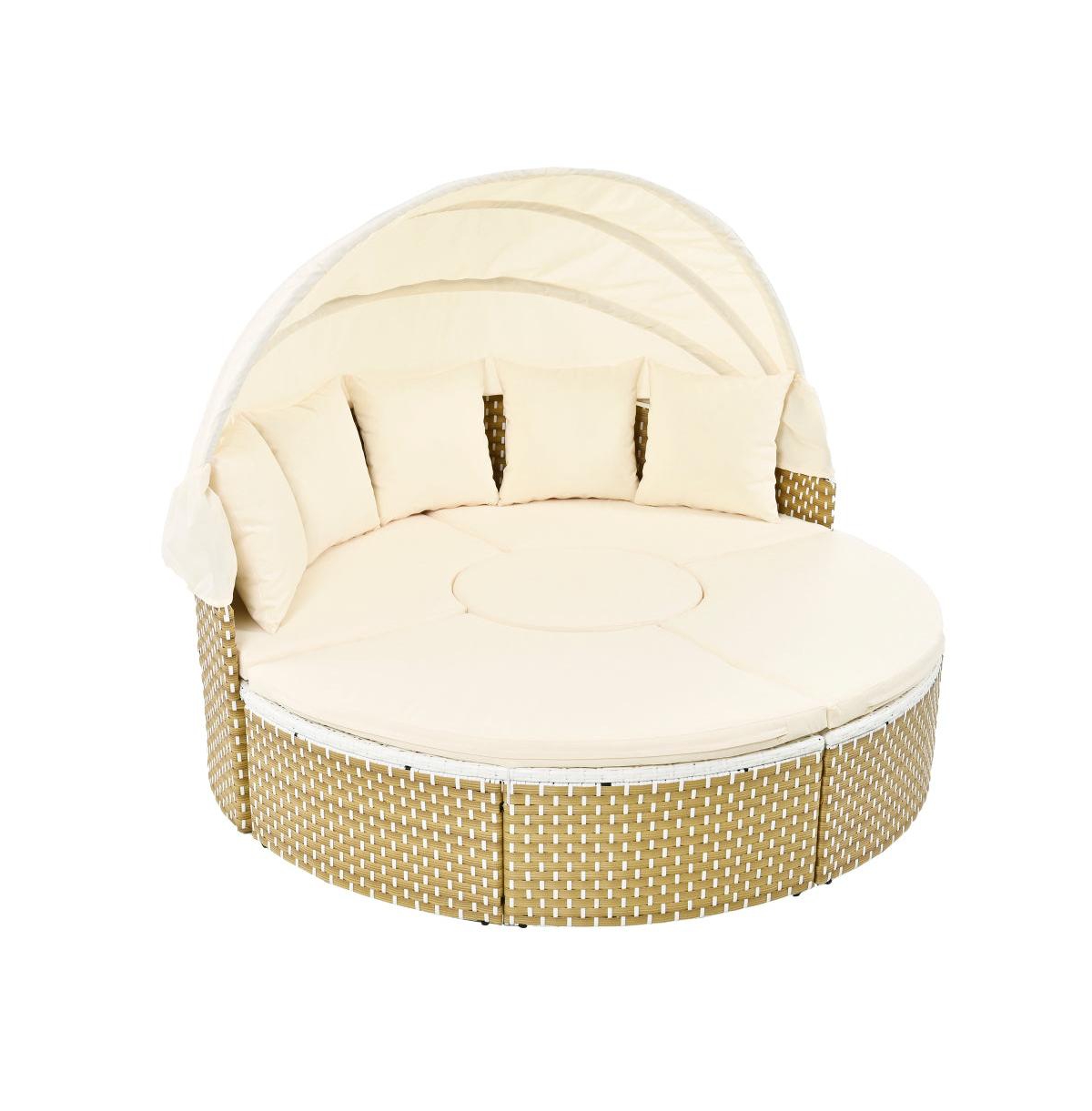 Click here for Chic Crate - Rattan Daybed Outdoor Sectional Sofa... prices