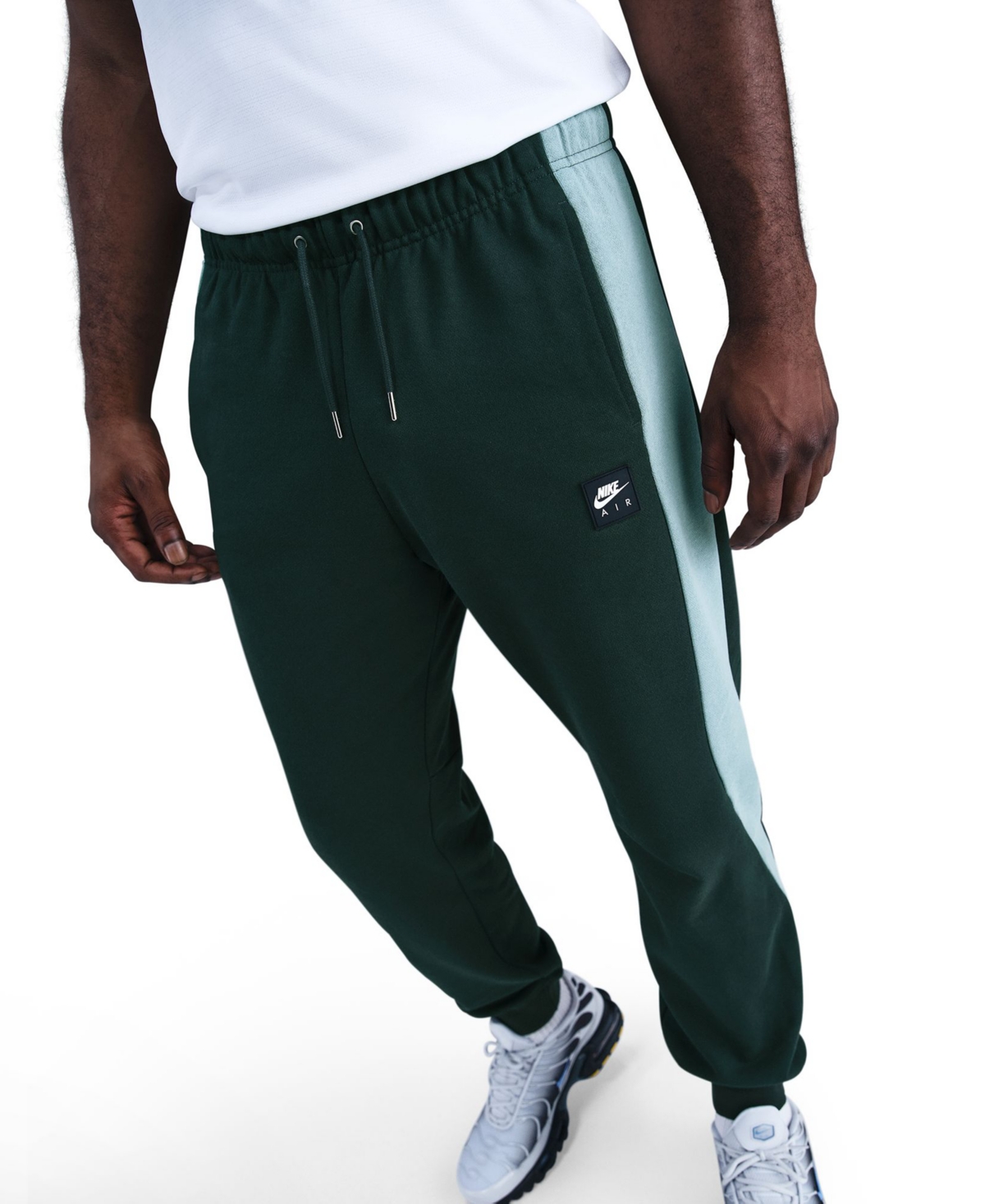 Click here for Nike Mens Air Fleece Joggers - Seaweed/Cannon/Blac... prices