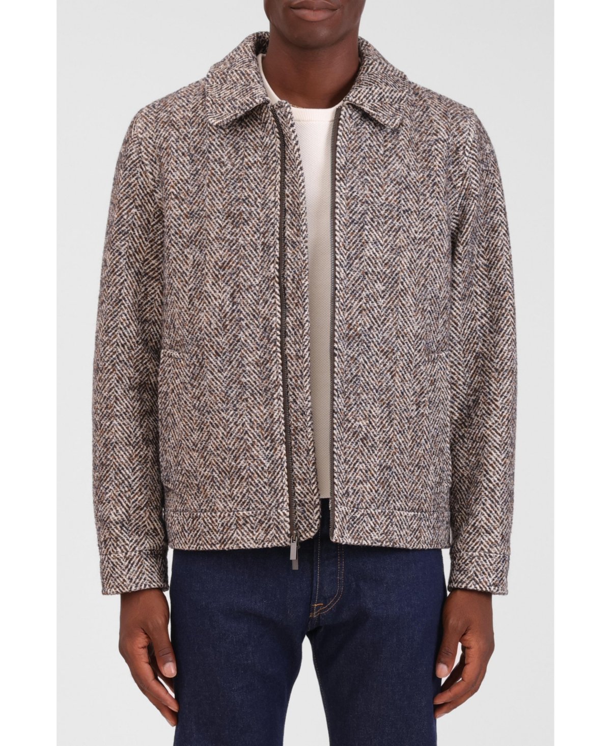 Click here for Bagatelle Homme Mens Herringbone Tweed Jacket - Na... prices