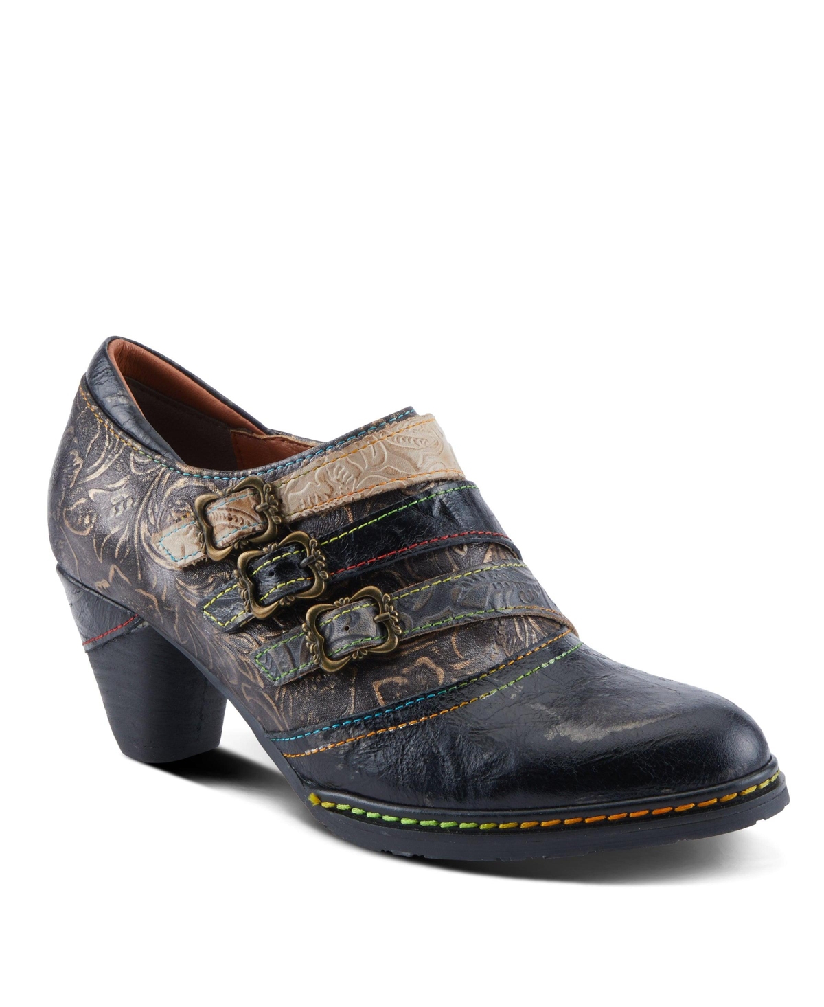 Click here for L Artiste Women s Graphic Handpainted Floral Leath... prices