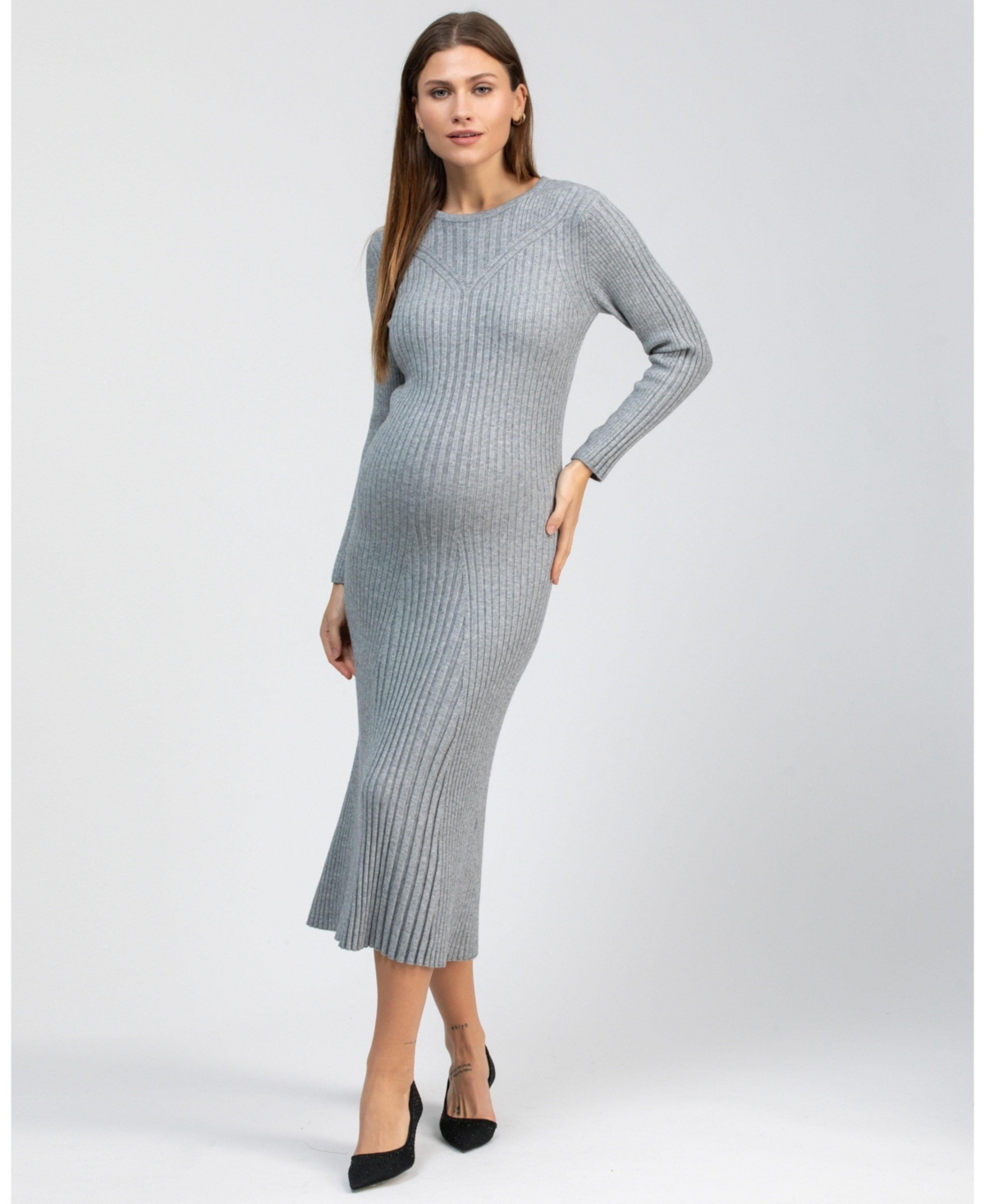 Click here for Pietro Brunelli Maternity Maternity Ribbed Long Sl... prices
