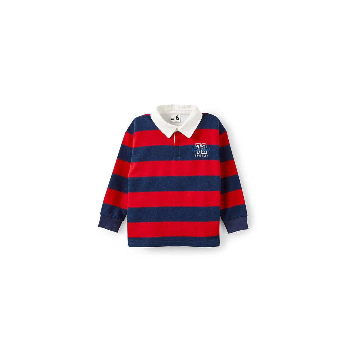 Click here for Cotton On Little/Big Boys Rugby Polo Fleece Top -... prices