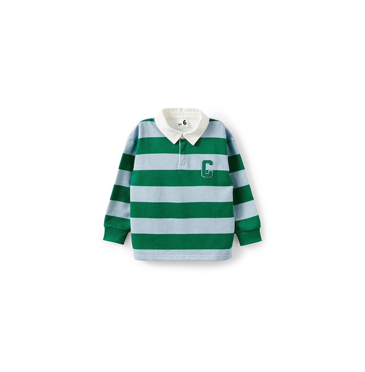 Click here for Cotton On Little/Big Boys Rugby Polo Fleece Top -... prices