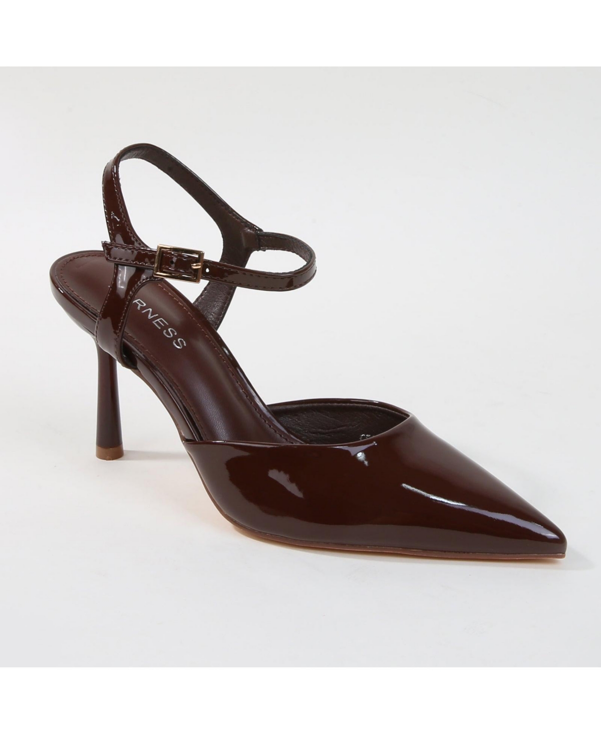 Click here for Berness Cesia Ankle Strap Heels - Brown prices