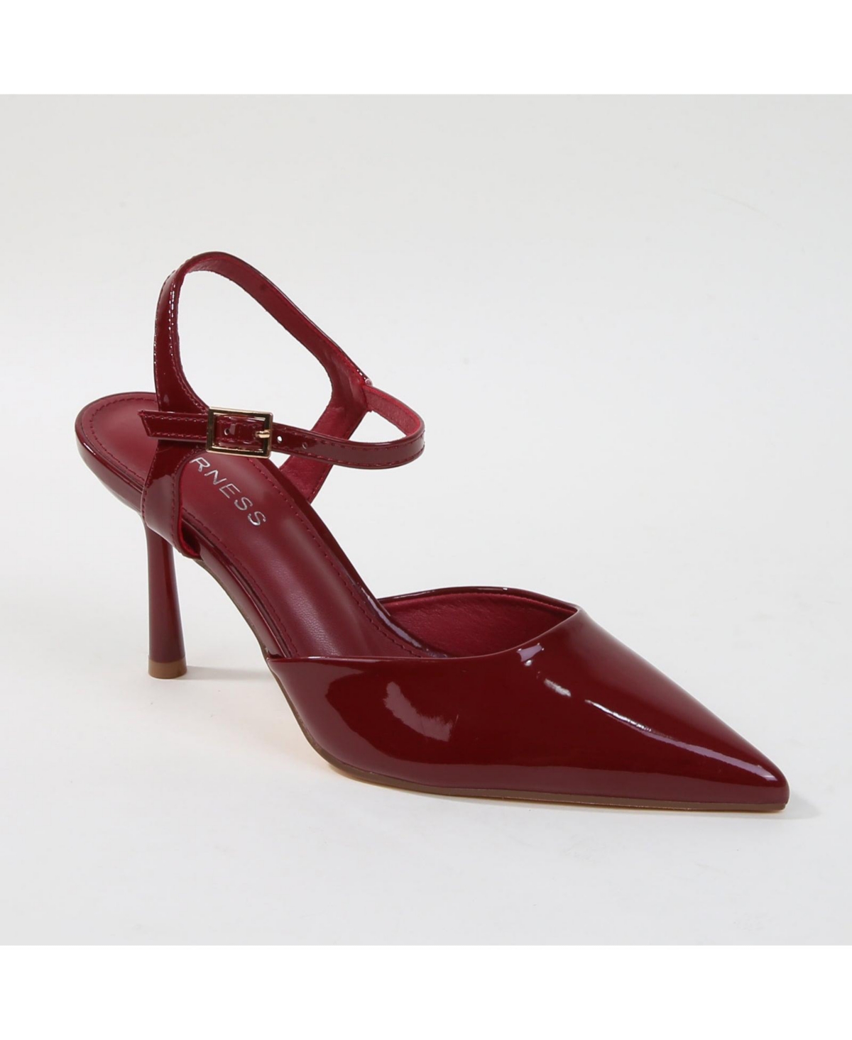 Click here for Berness Cesia Ankle Strap Heels - Burgundy prices