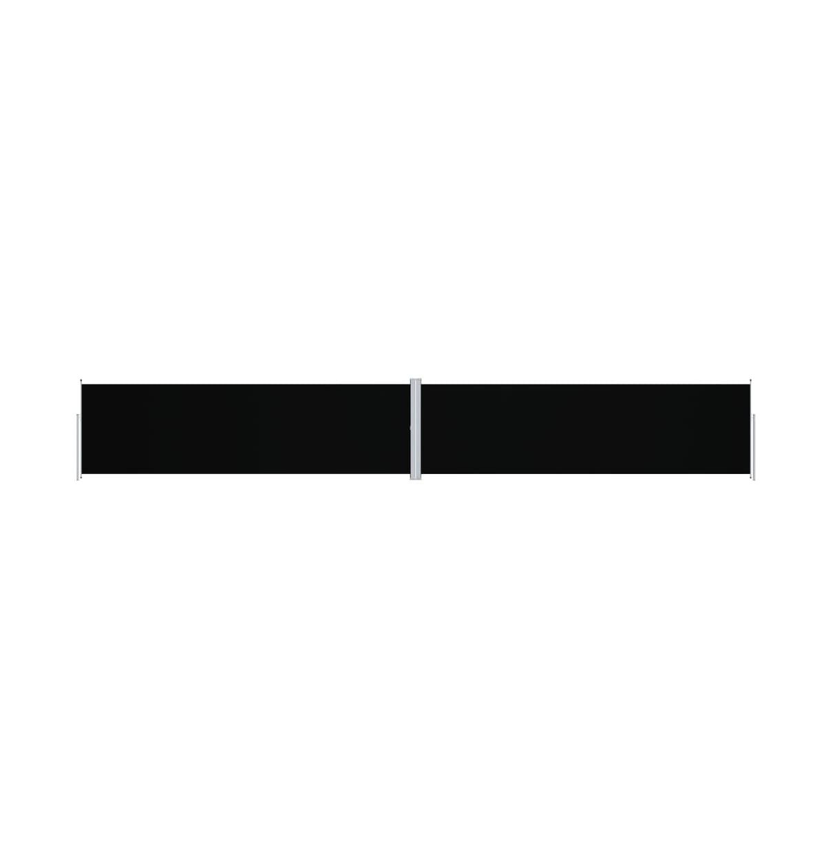Click here for vidaXL Side Awning Black Polyester with Pu coating... prices