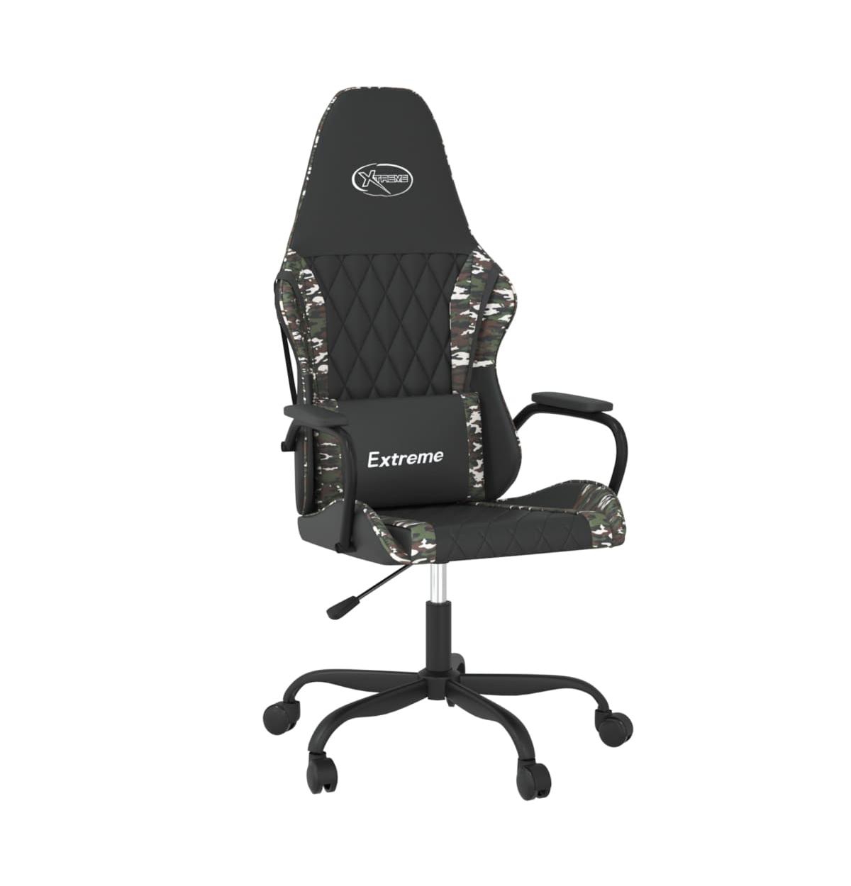 Click here for Gaming Chair Black and Camouflage Faux Leather - B... prices